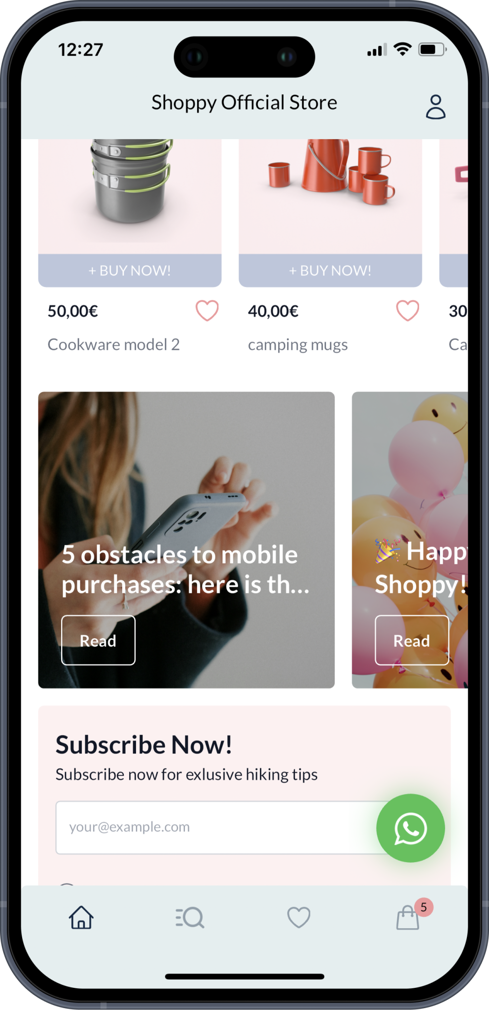 Mobile App - Shoppy